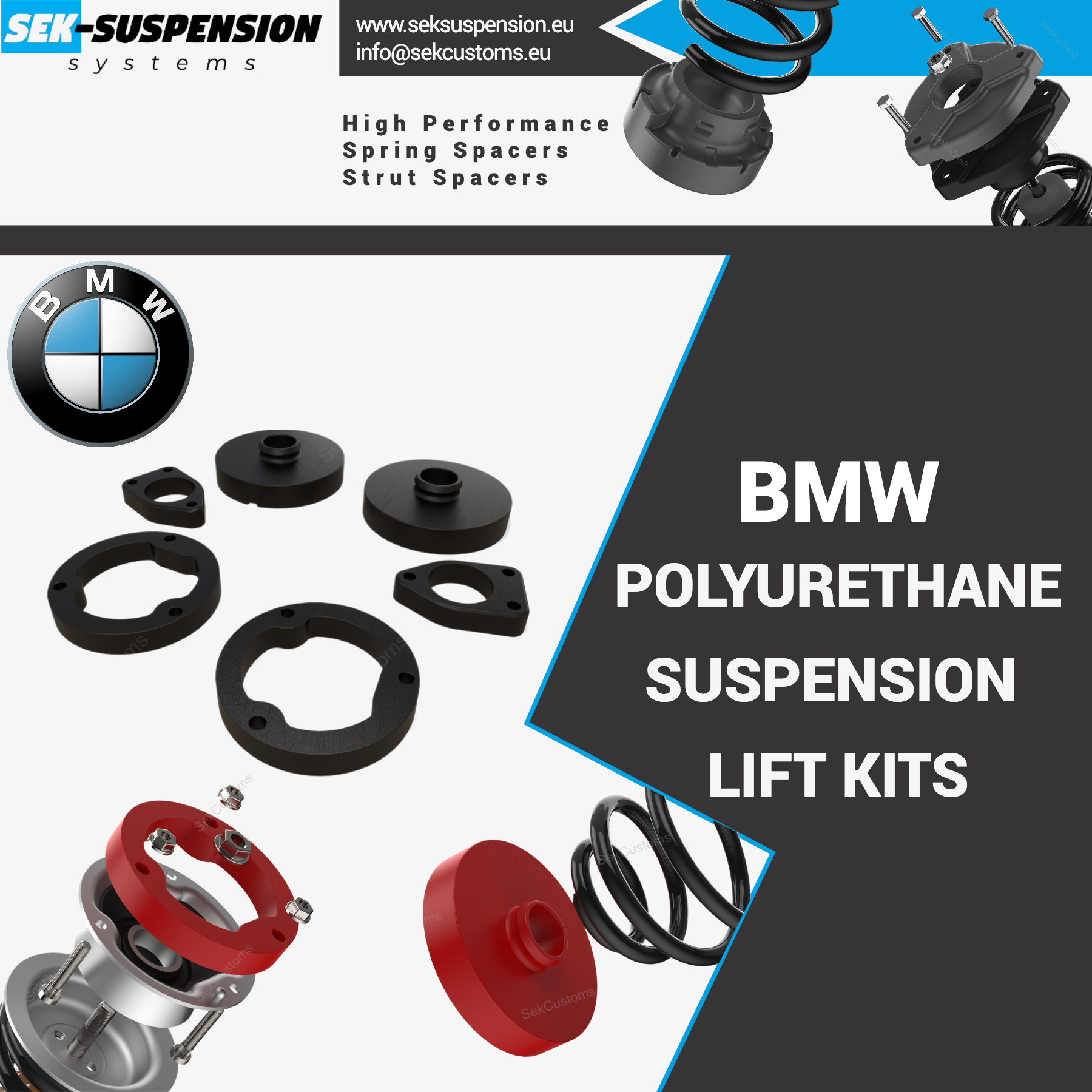 BMW Lift Kits made of Polyurethane– SekSuspension