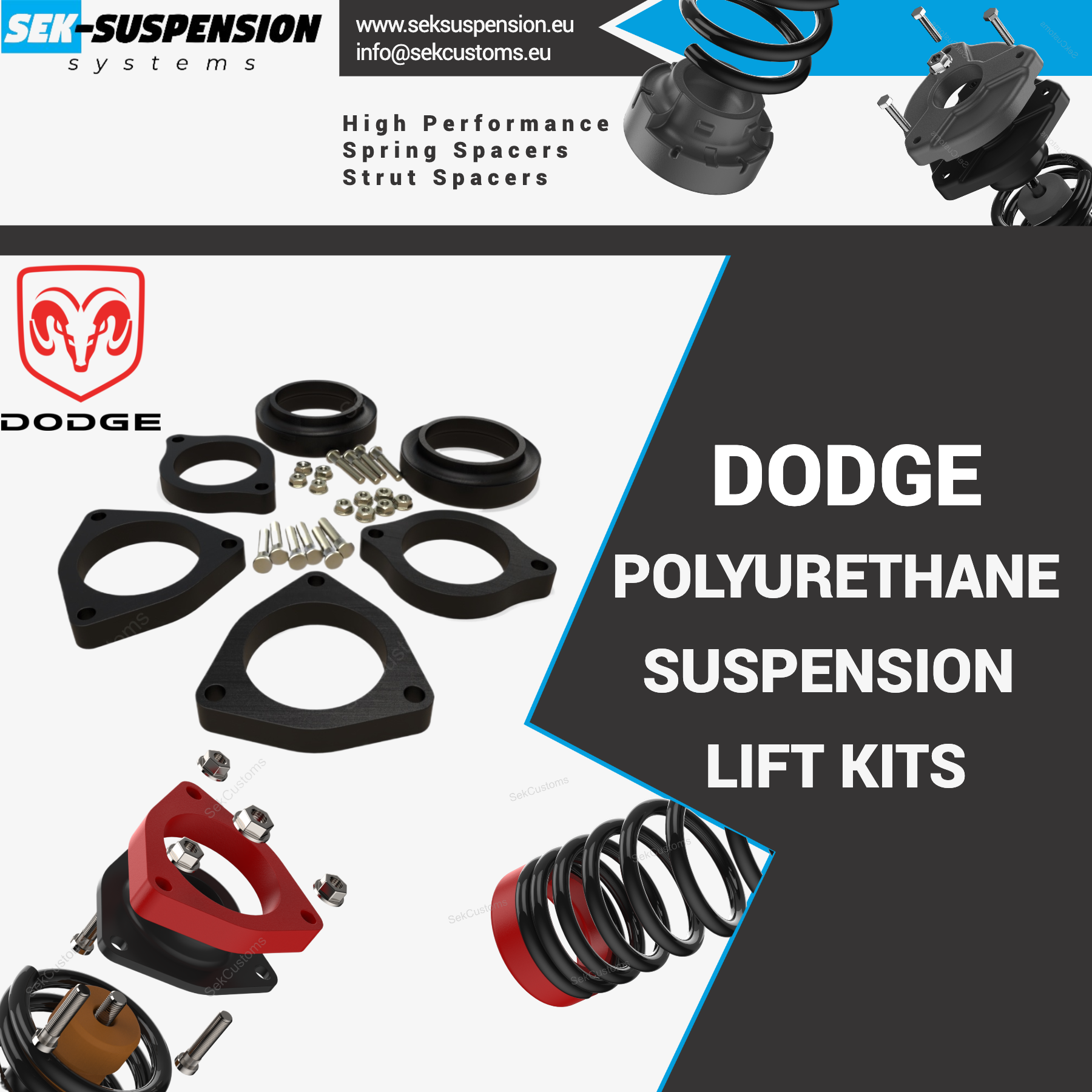 Dodge Suspension Lift Kits – JC, Avanger, Magnum | SekSuspension ...