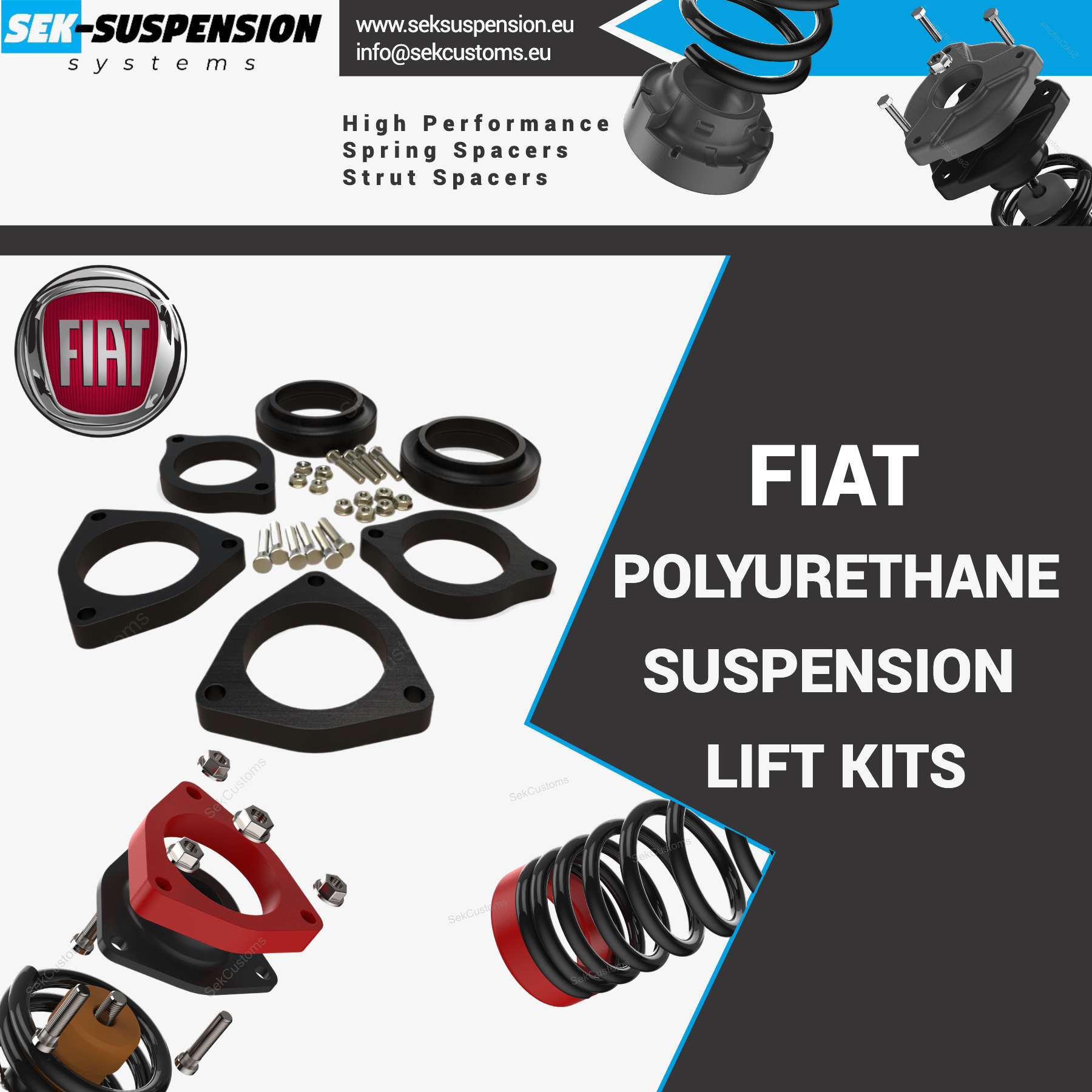 Fiat Lift Kits made of Polyurethane. Worldwide shipping – Tagged "Fiat ...