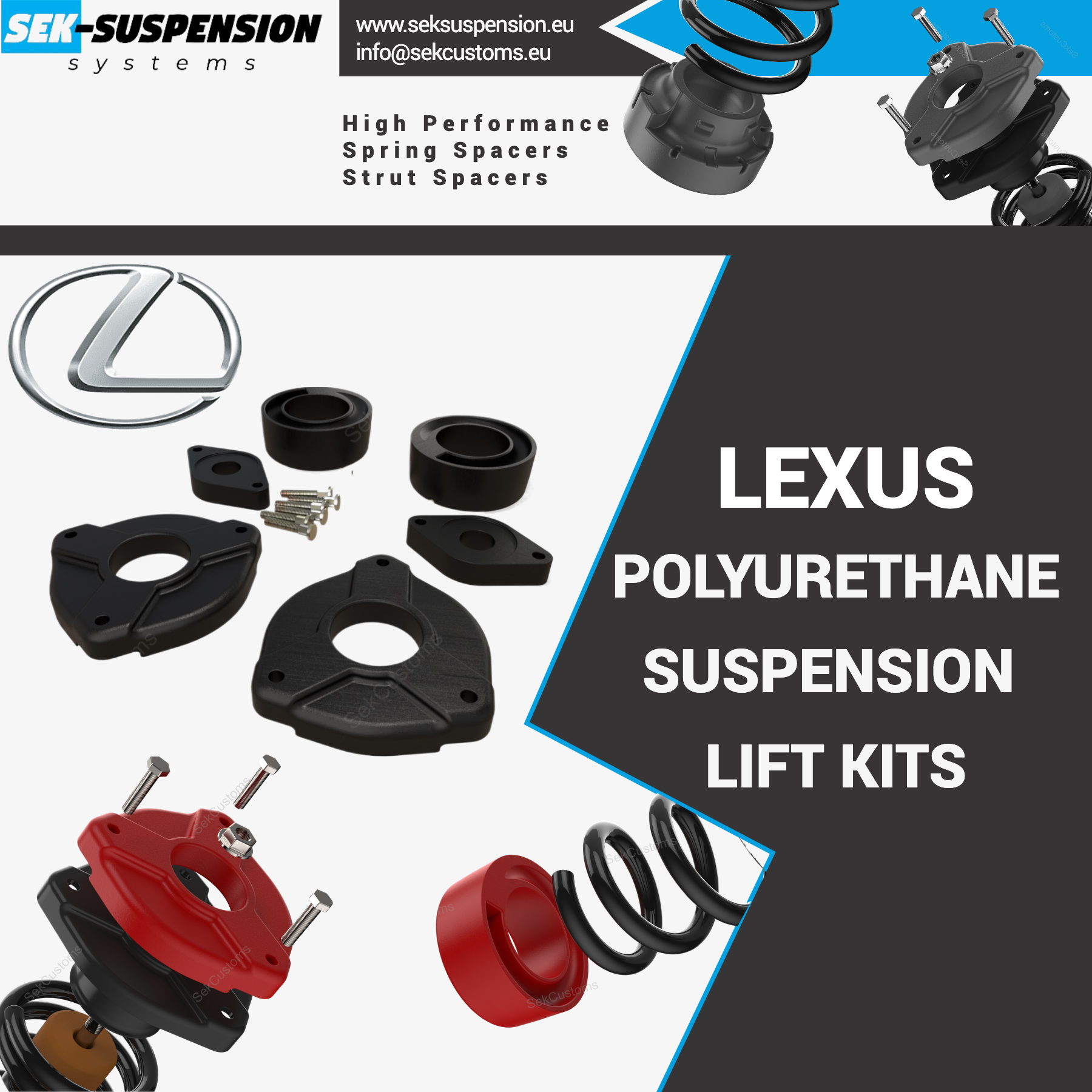 Lexus Lift Kits made of Polyurethane– SekSuspension
