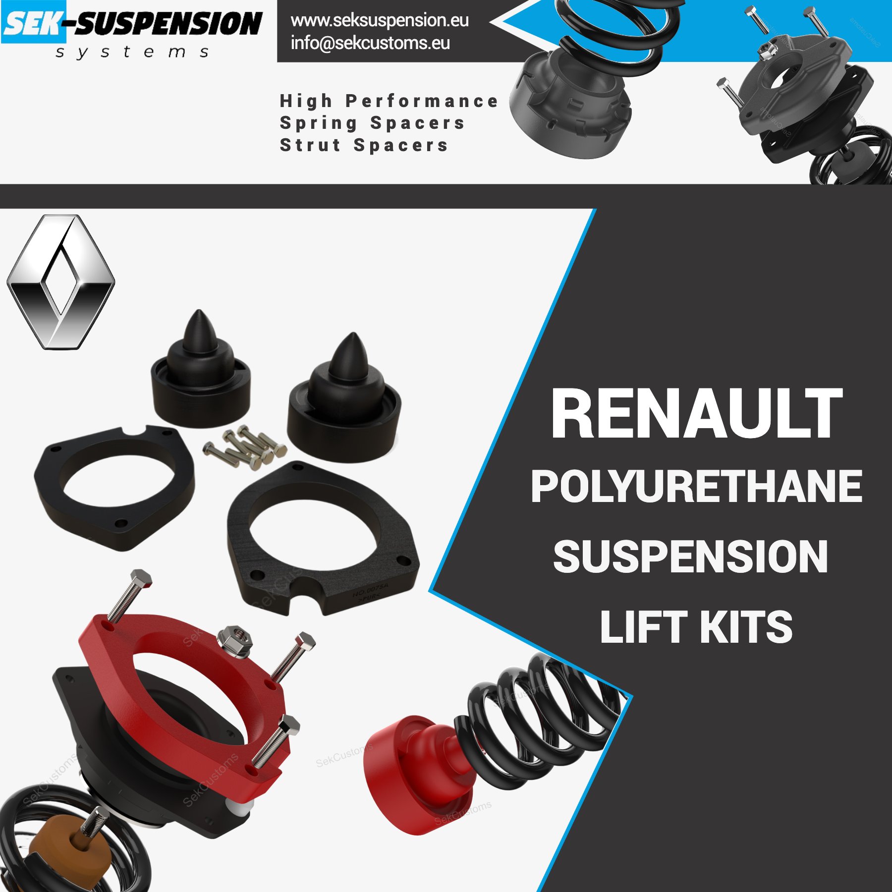 Renault Suspension Lift Kits for Kangoo, Trafic, Master & More – Tagged ...