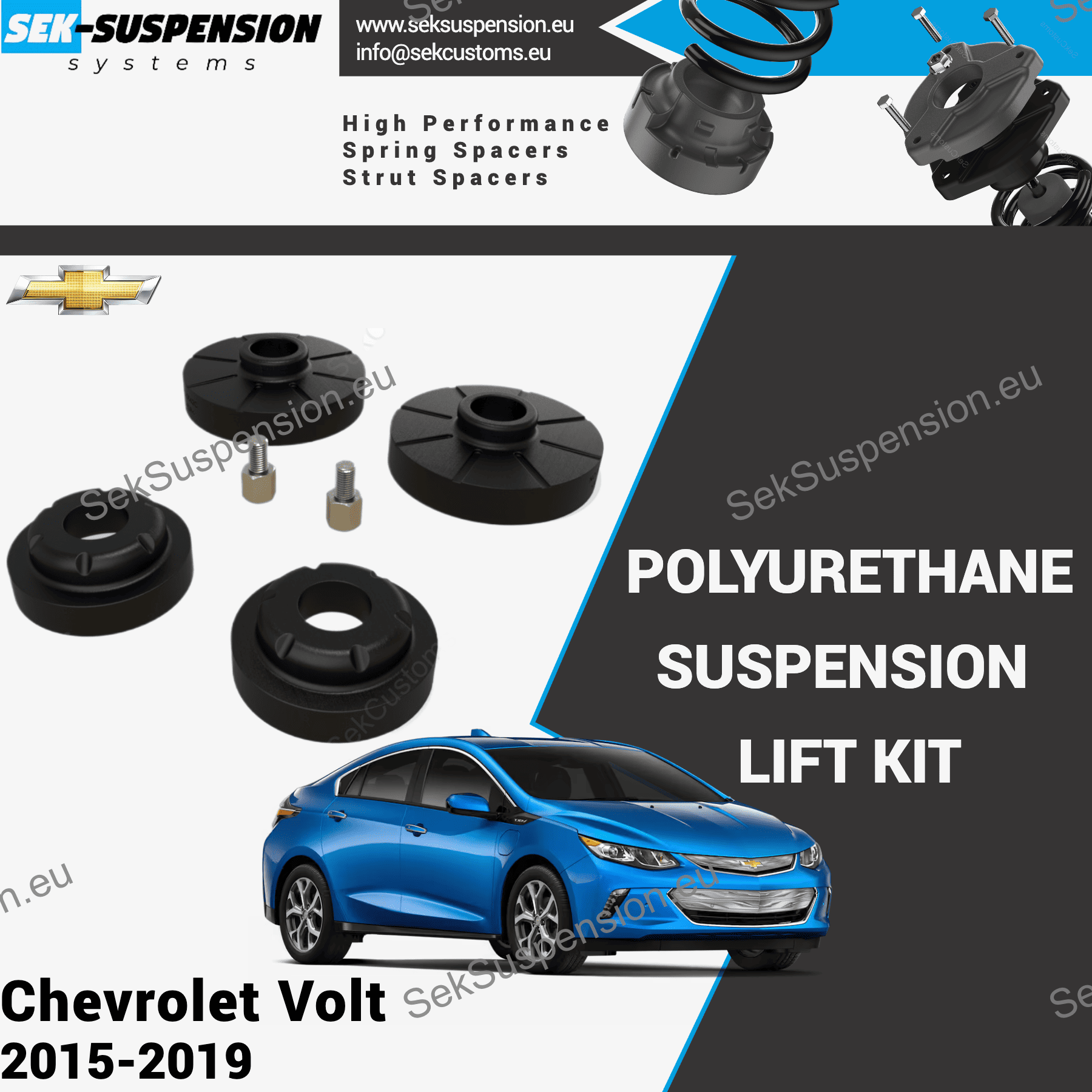 Chevrolet Volt 2th. gen. Suspension Lift Kit– SekSuspension