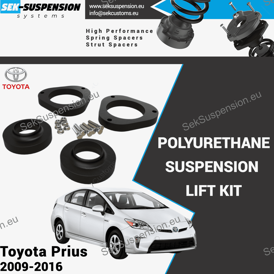 Toyota Prius Suspension Lift Kit (3th gen.)– SekSuspension