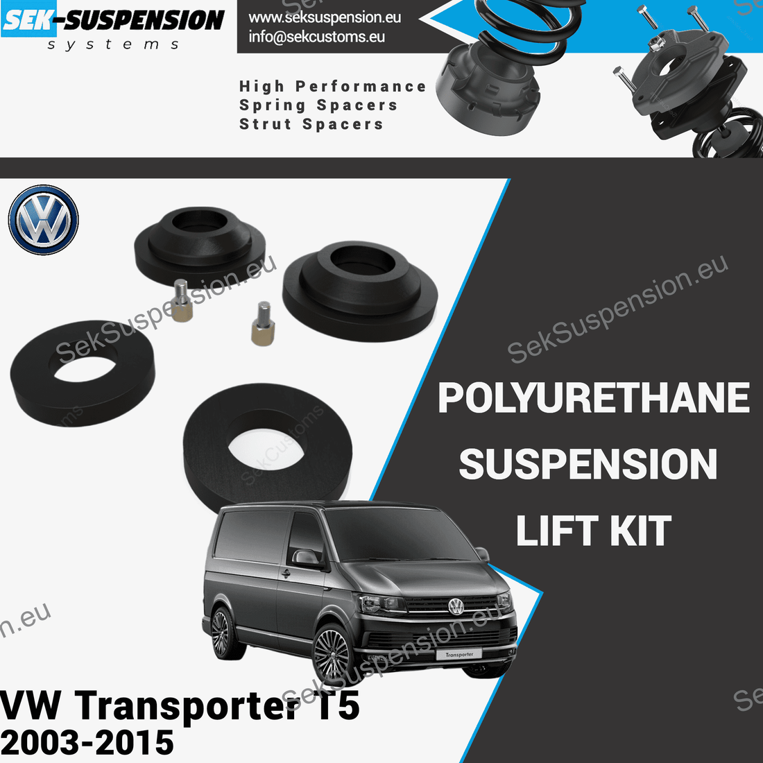VW Transporter T5 Suspension Lift Kit– SekSuspension