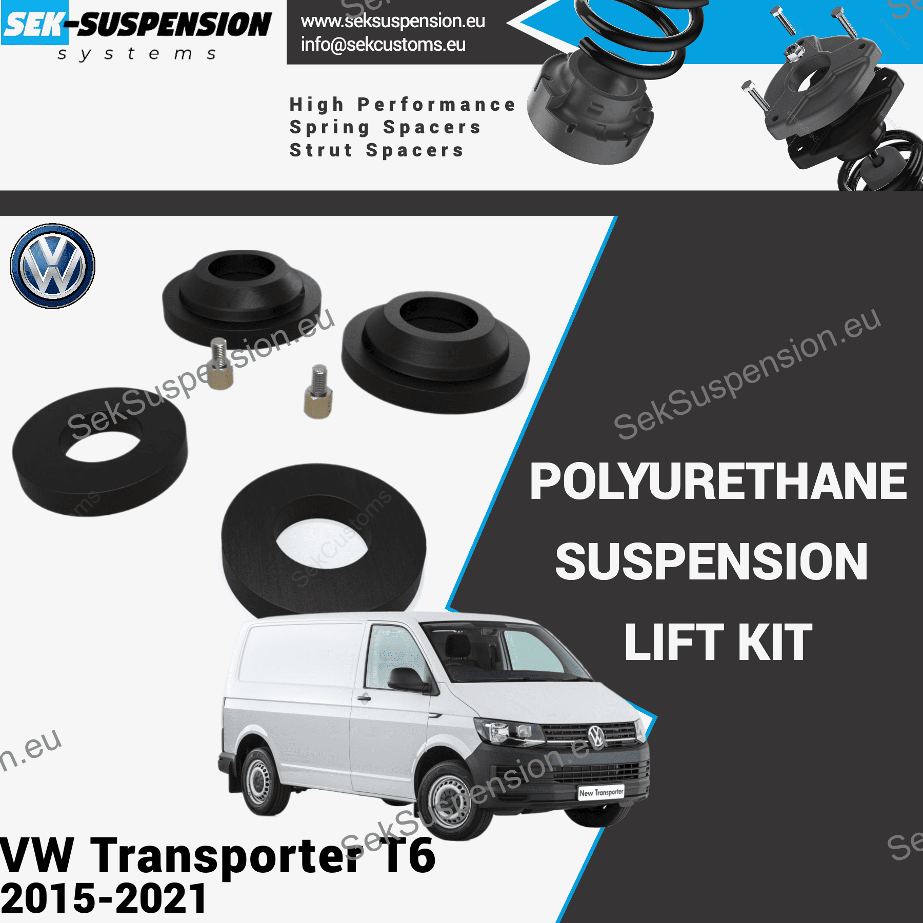 VW Transporter T6 Suspension Lift Kit– SekSuspension